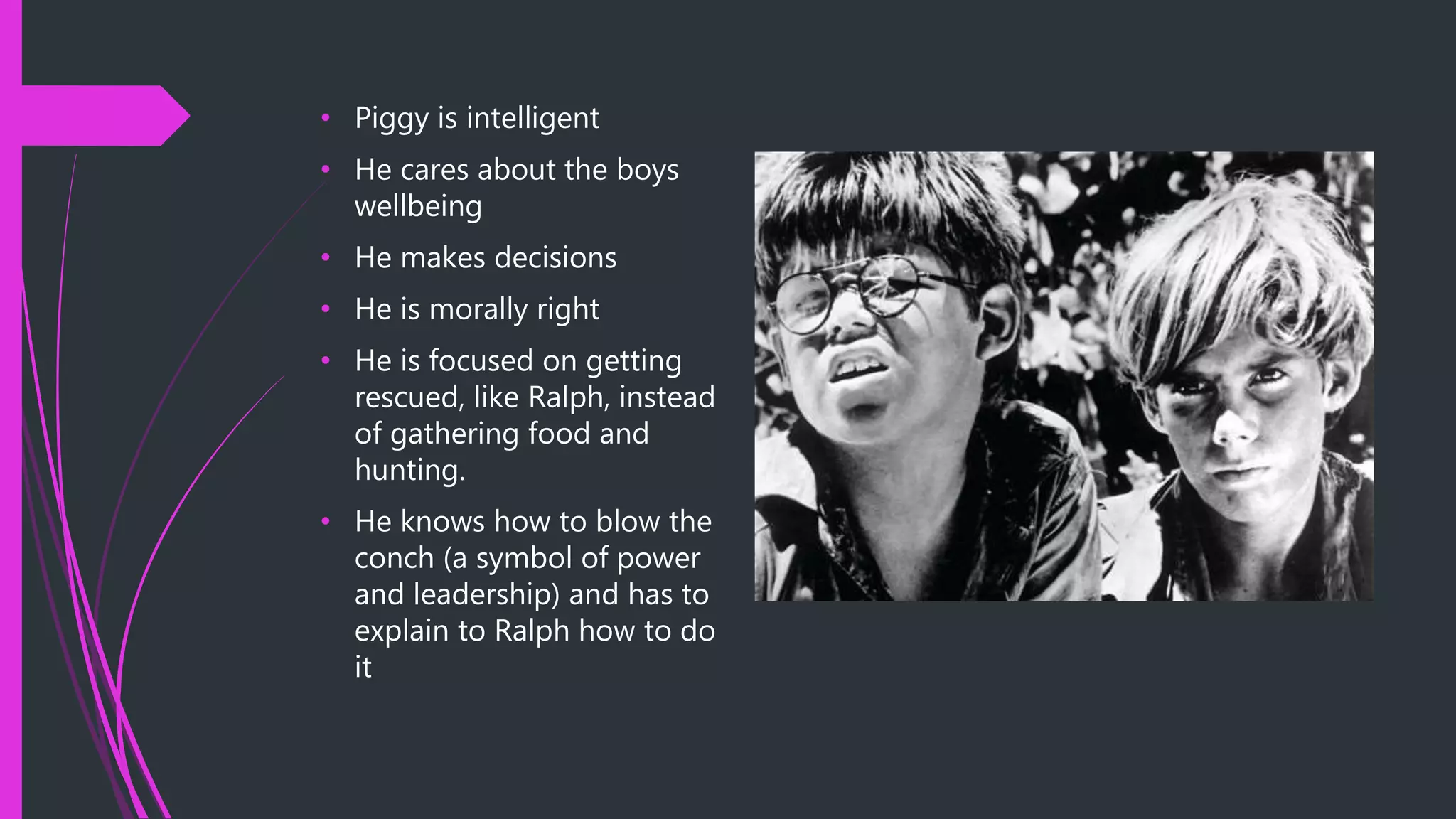 Piggy Character Analysis: Lord of the Flies | PPTX