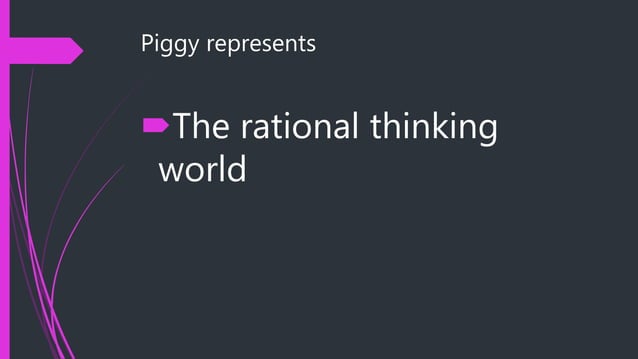 Piggy Character Analysis: Lord of the Flies | PPTX