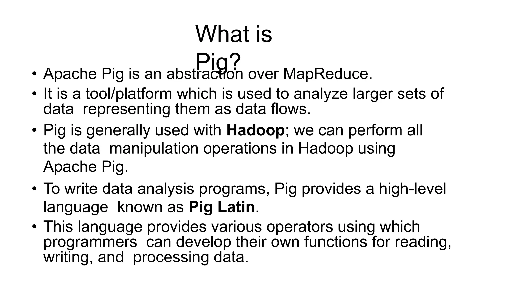 pig intro.pdf | Programming Languages | Computing