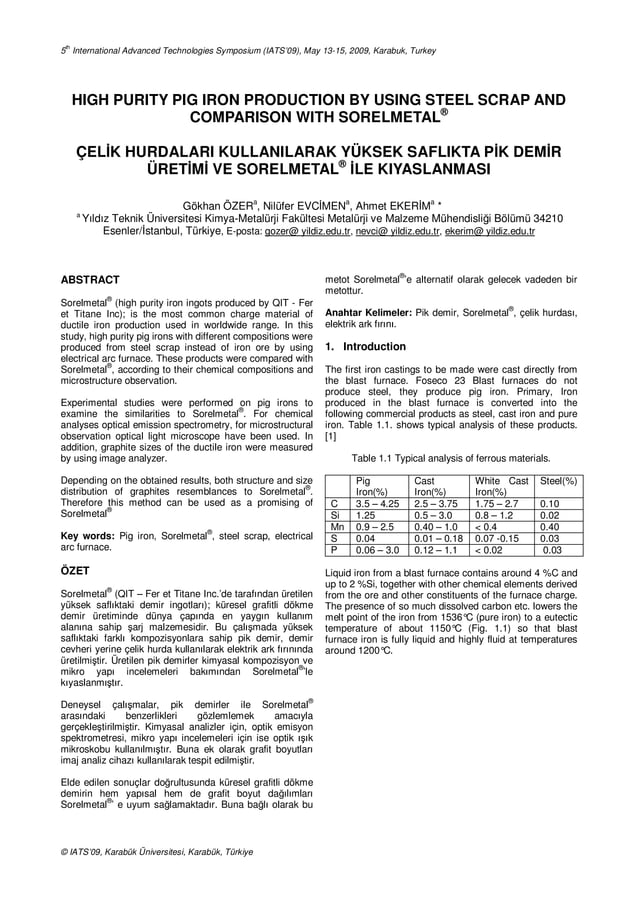 Pig iron.pdf | Chemistry | Science