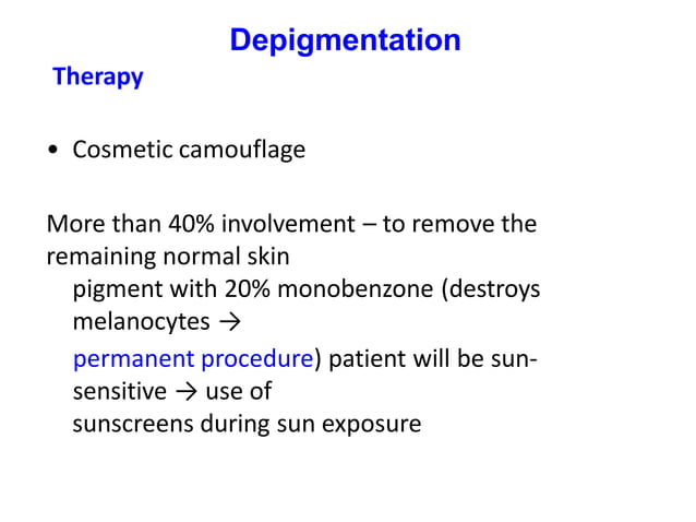 Skin Pigmentation disorders and its management .pptx