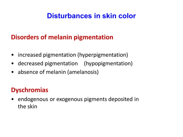 Skin Pigmentation disorders and its management .pptx
