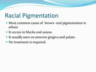 oral Pigmentations | PPTX