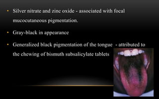 Pigmentations of the oral cavity | PPTX