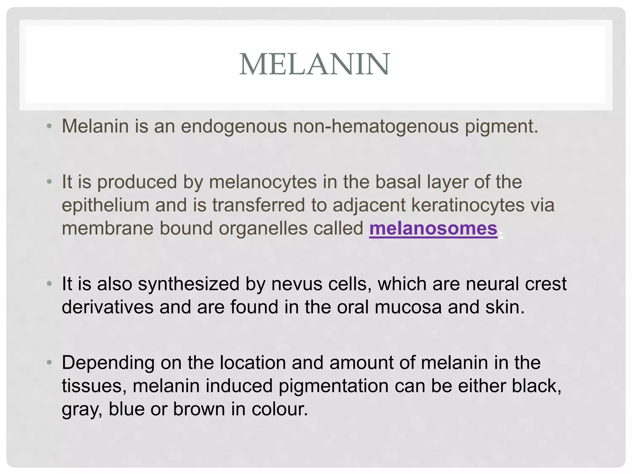 Pigmented lesions of the oral cavity | PPTX