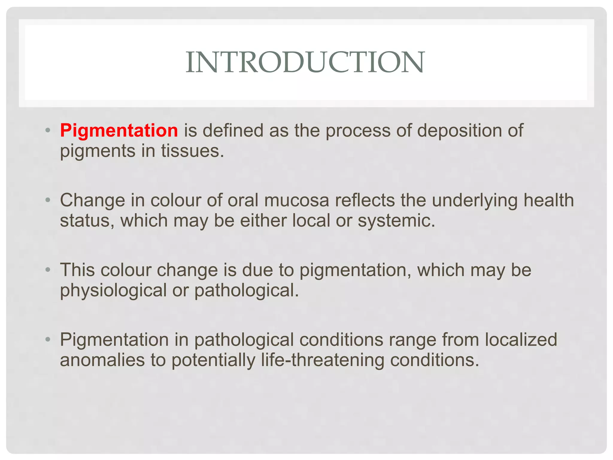 Pigmented lesions of the oral cavity | PPTX