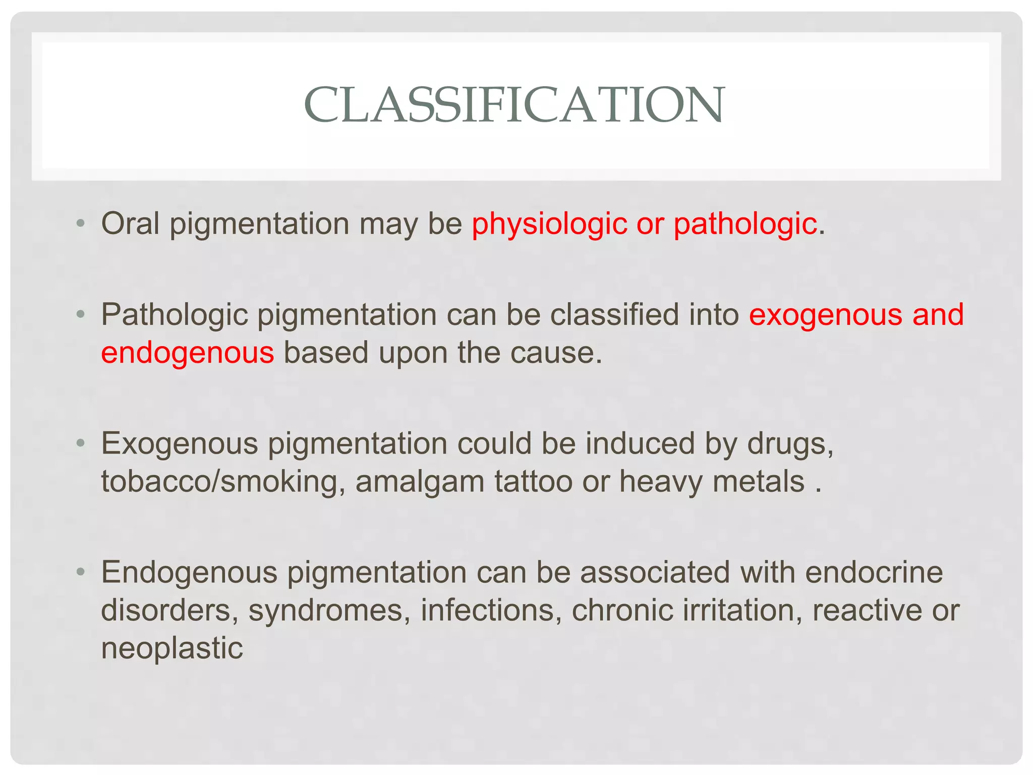 Pigmented lesions of the oral cavity | PPTX