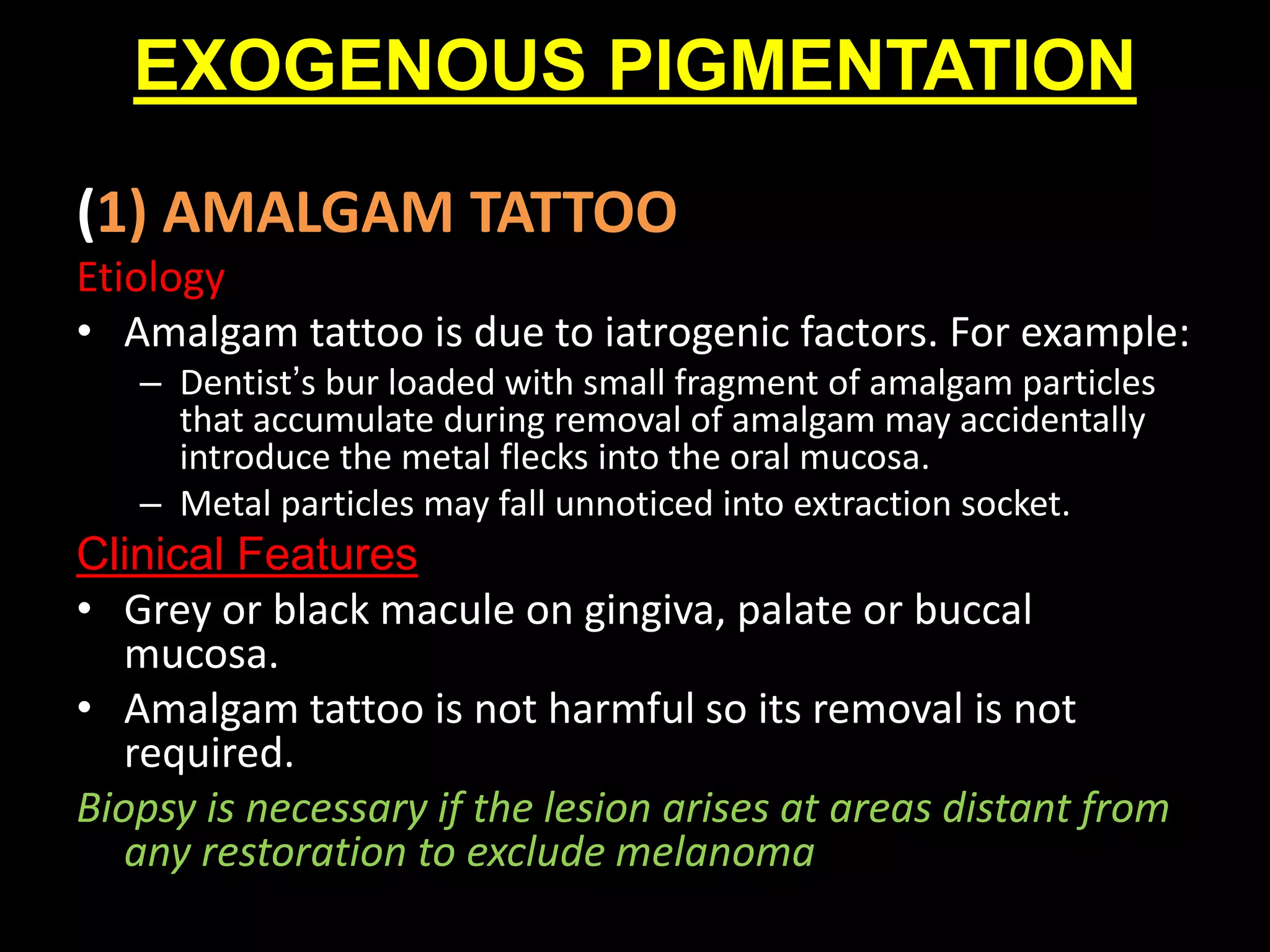 Pigmented lesions of oral cavity | PPTX