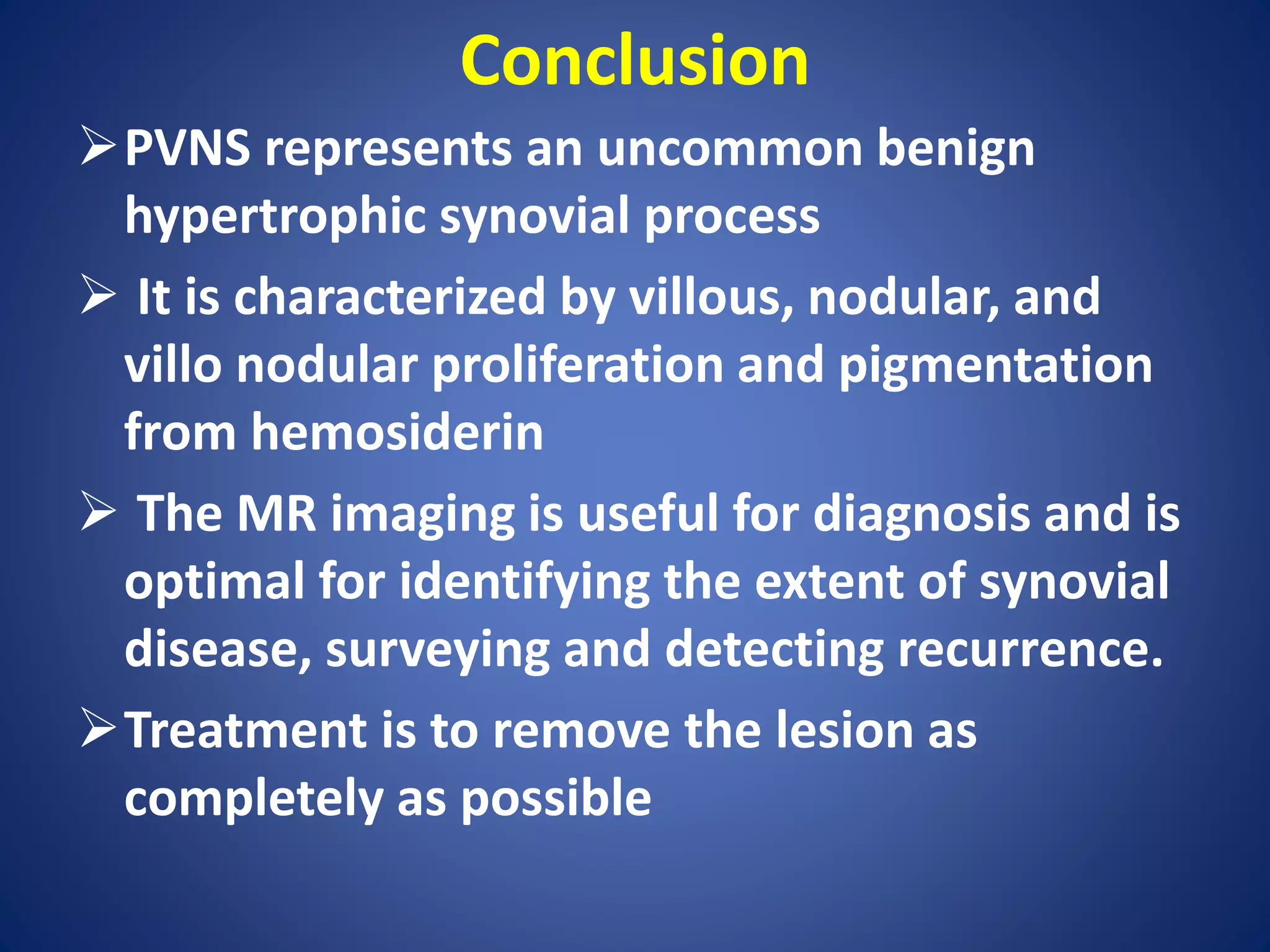 Pigmented villonodular synovitis31may16 | PPTX