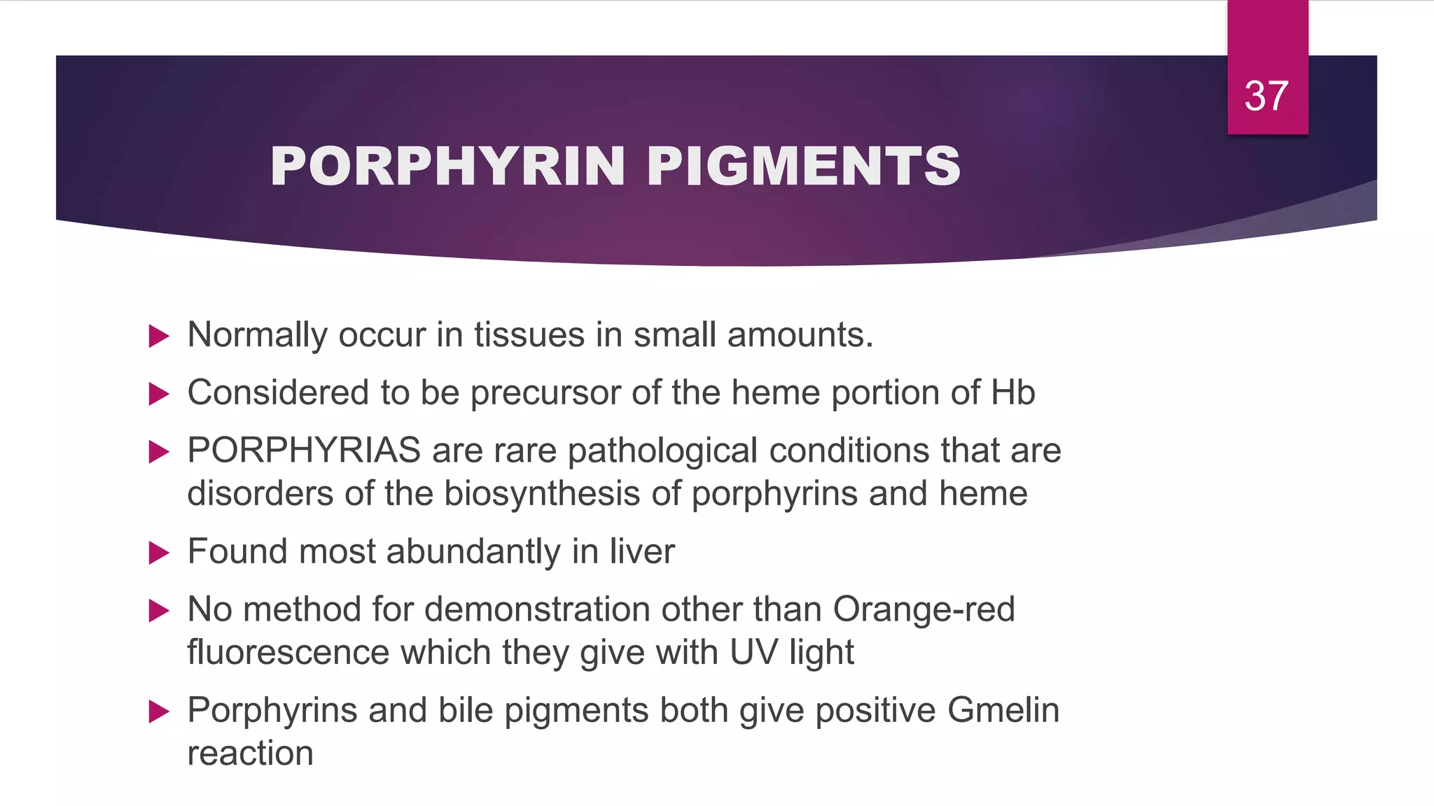 Pigment metabolism | PPTX