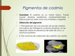 Pigmento pb y cd | PPT