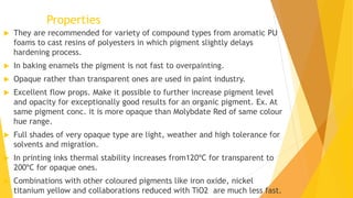 Pigment Orange 34 | PPTX