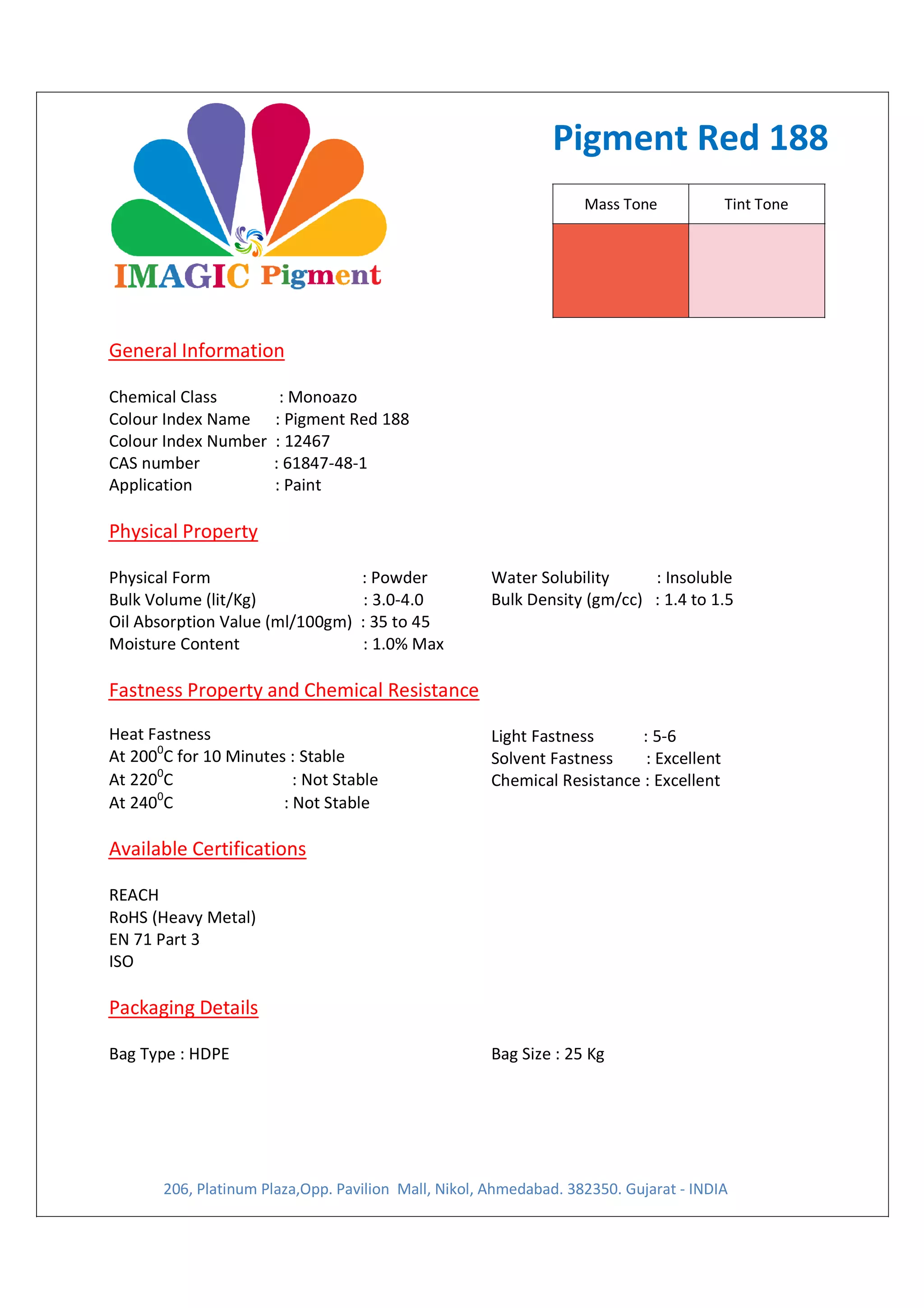 Pigment red 188 | PDF