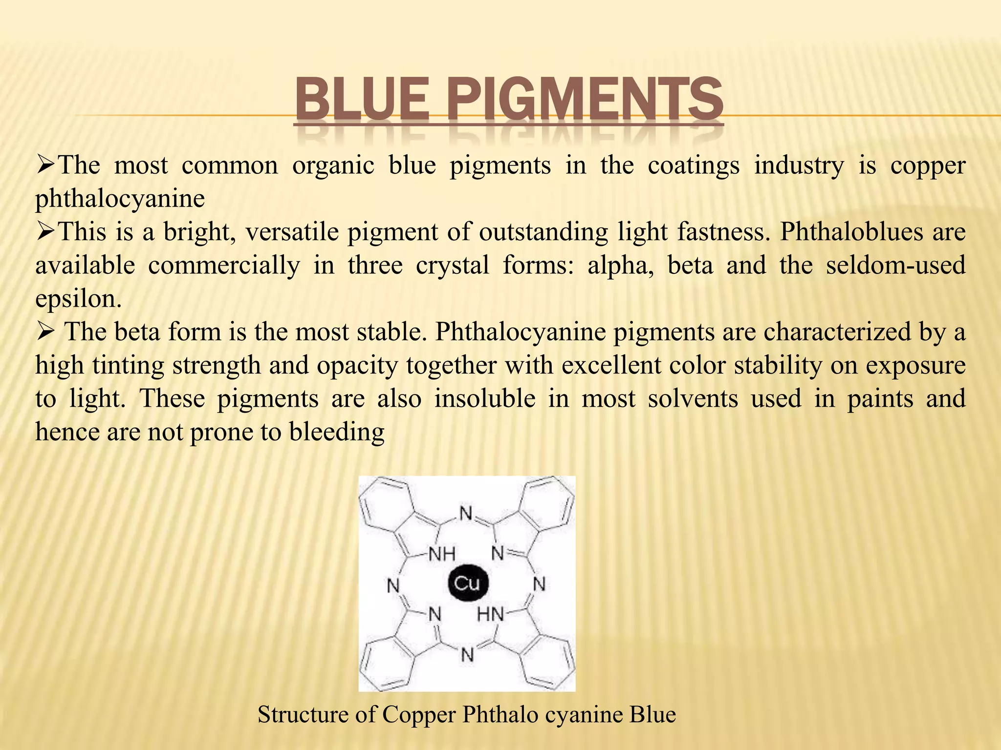 Pigments | PPTX | Painting | Arts and Crafts