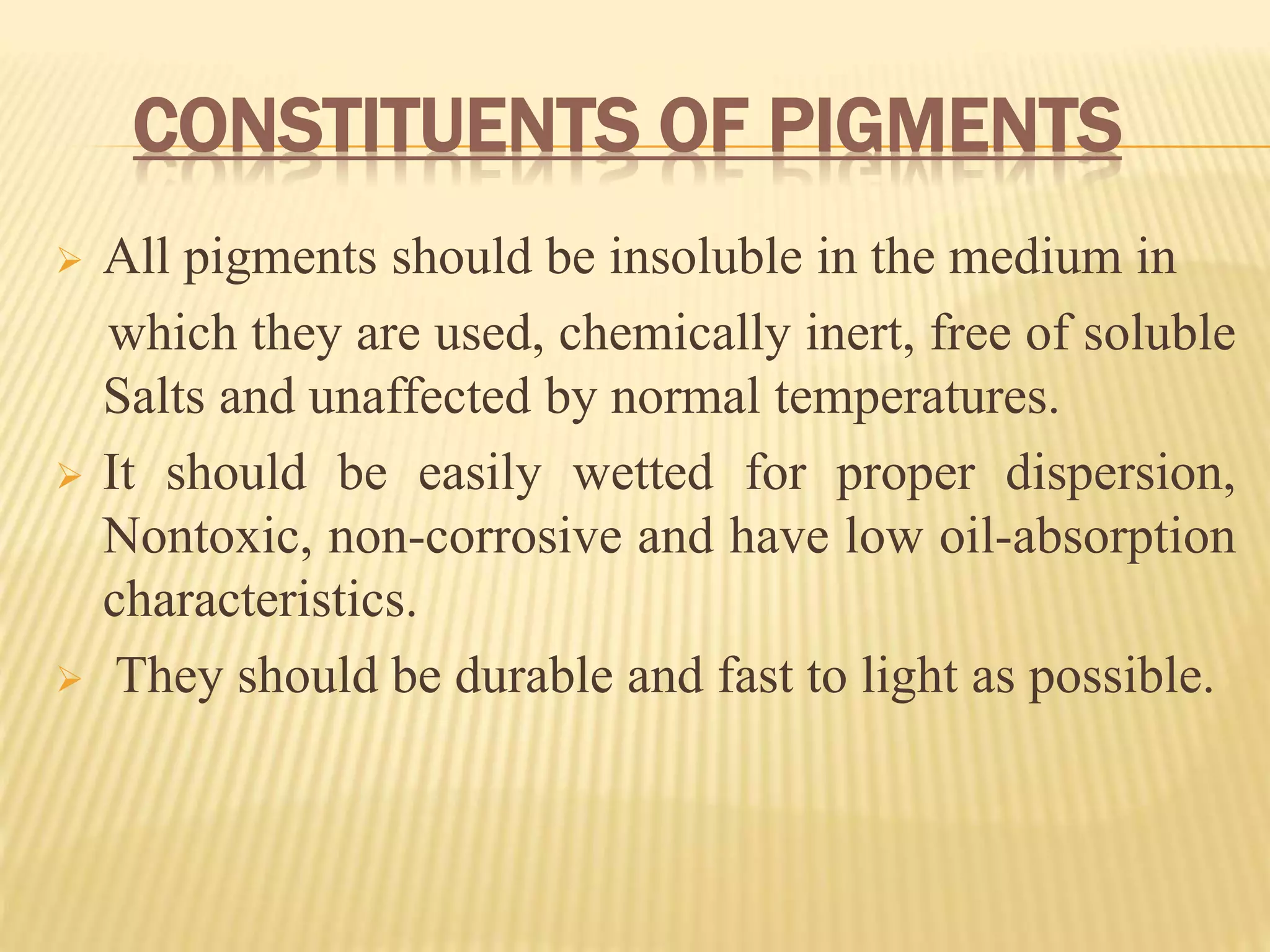 Pigments | PPTX
