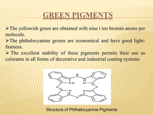 Pigments | PPTX | Painting | Arts and Crafts