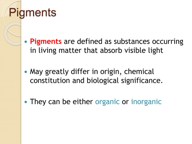 Pigments | PPTX
