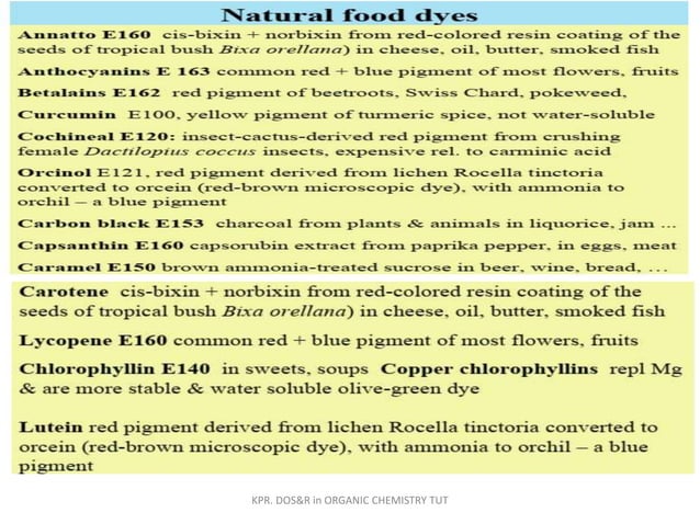 Pigments:Food Colorants, Classification, Role and Extraction | PPTX