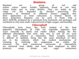 Pigments and colors: Introduction | PPTX