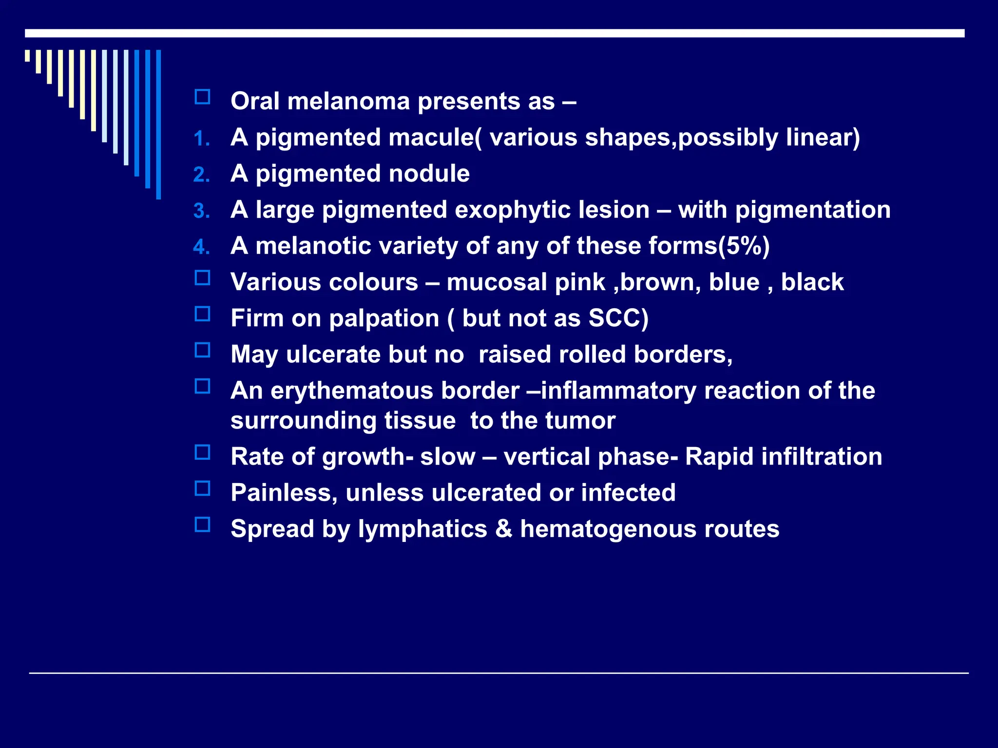 oral muocsal pigmented lesion. exogenous and endogenous | PPT