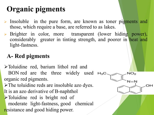 Types of paint pigments by LAIQ | PPTX