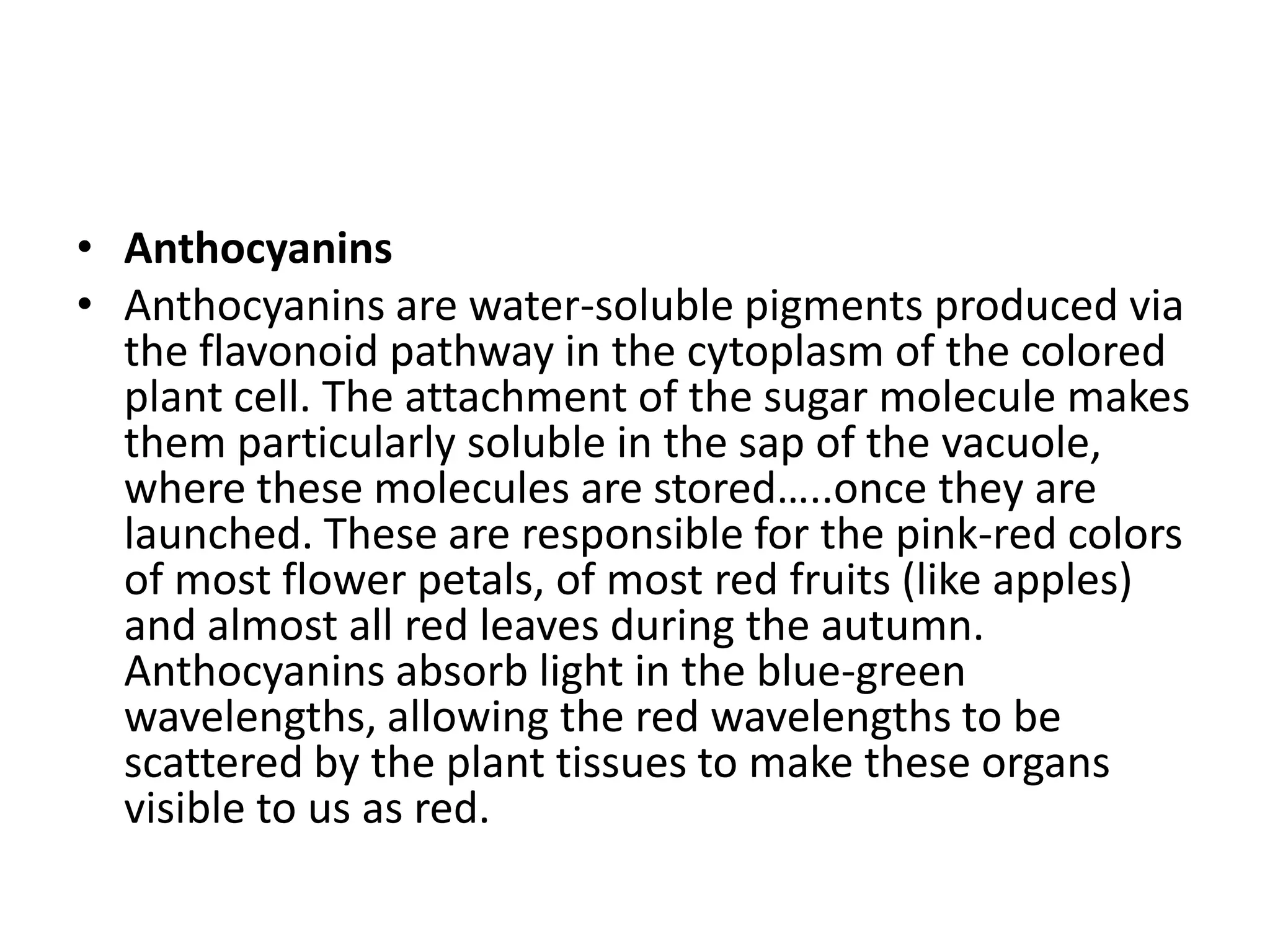 Pigments in plants | PPTX