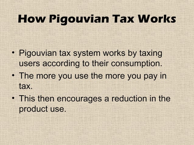 Pigouvian tax | PPT