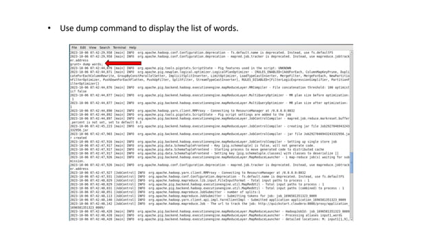 Pig WordCount PPT.pptx | Computing | Technology & Computing