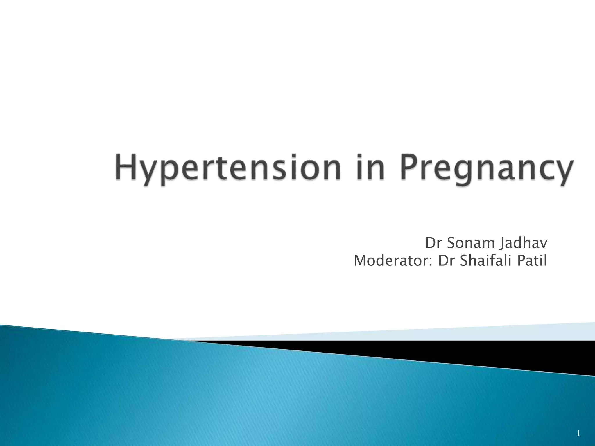 Hypertension In Pregnancy Pptx 0707