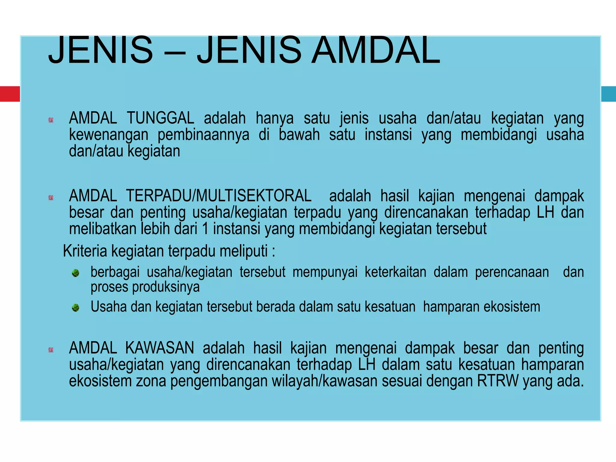 Pihak yang terlibat dalam penyusunan amdal | PPTX