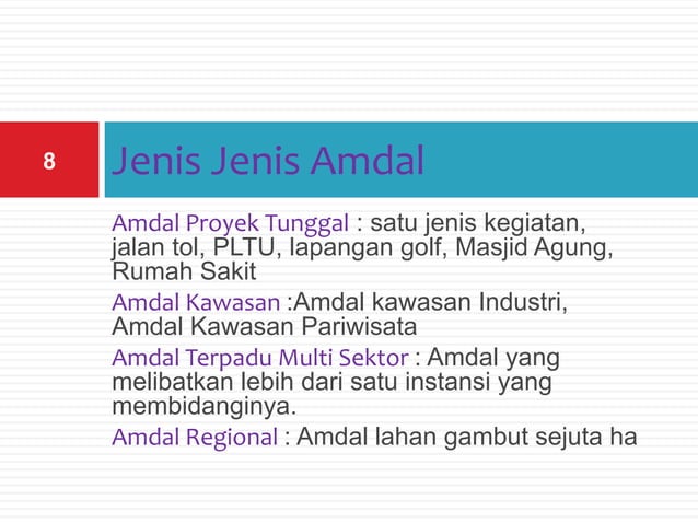 Pihak yang terlibat dalam penyusunan amdal | PPTX