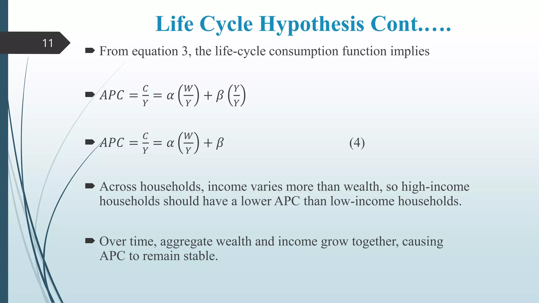 Permanent and Life Cycle Income Hypothesis | PPTX