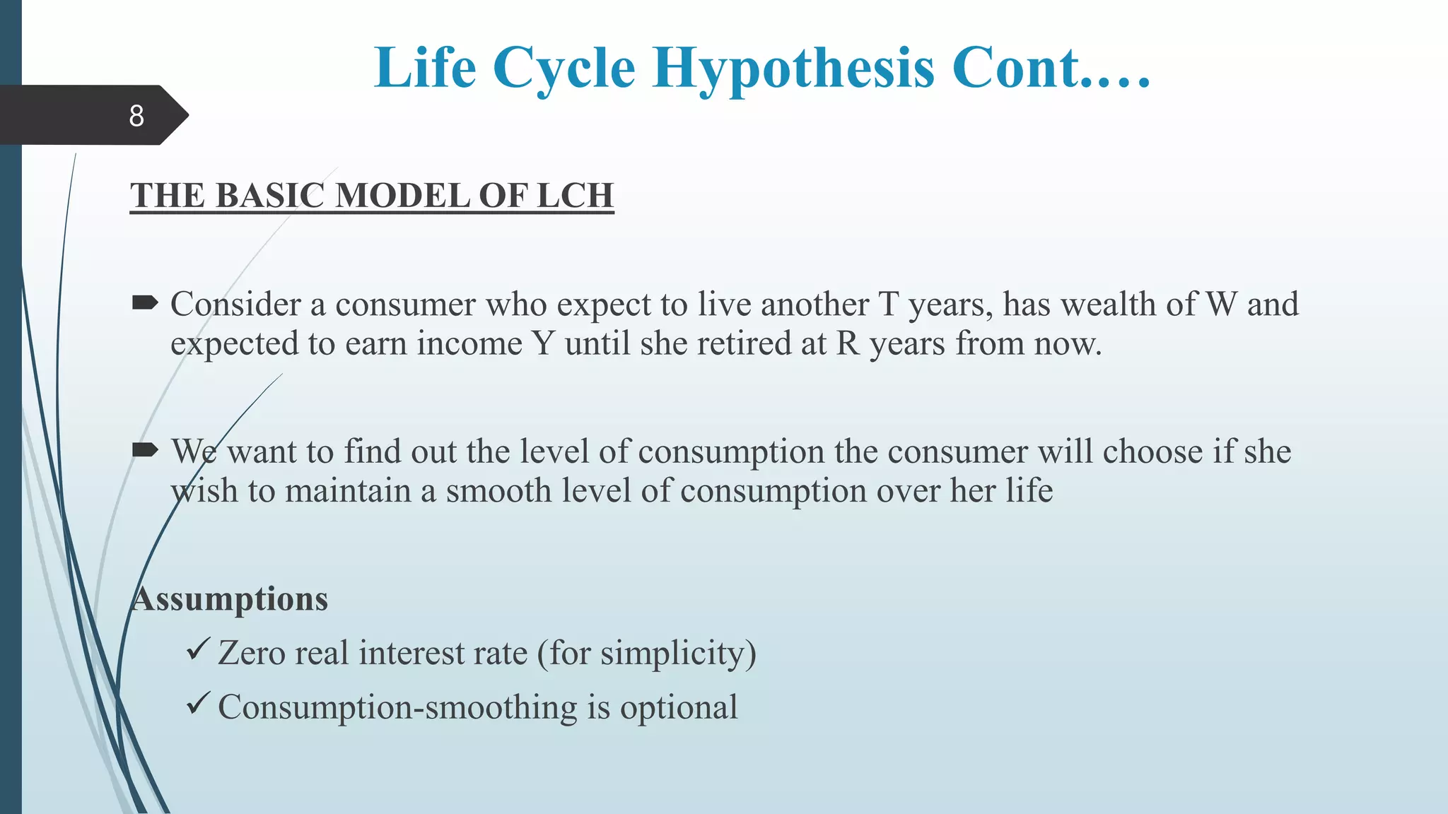 Permanent and Life Cycle Income Hypothesis | PPTX