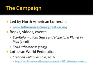 Eco-reformation & Eco-anxiety | PPTX | Christianity | Religion ...