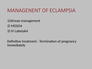 PIH Mechanism, clinical presentation, evaluation and management | PPTX
