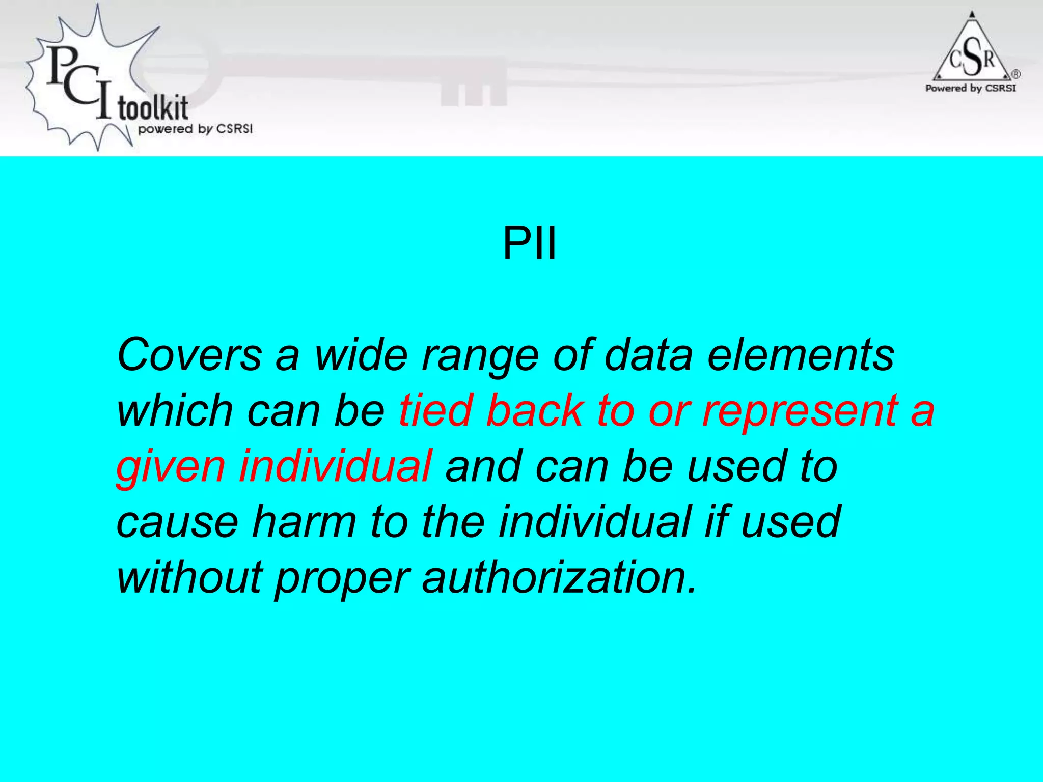 Personally Identifiable Information – FTC: Identity theft is the most…