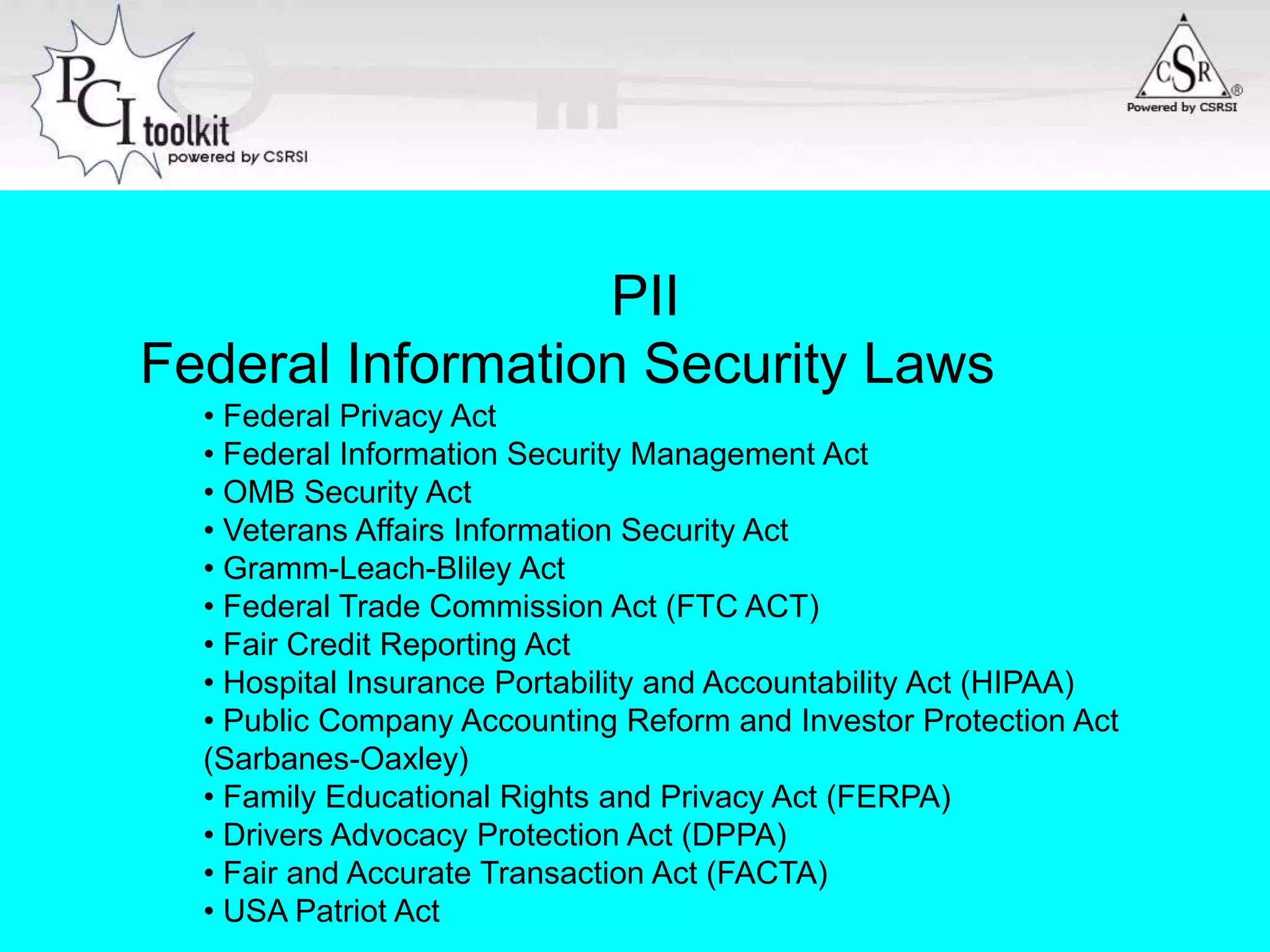 Personally Identifiable Information – FTC: Identity theft is the most…