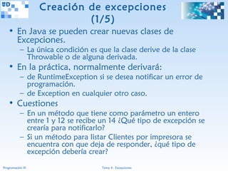 Programación III (Java) - 04 Excepciones | PPT | Programming Languages ...