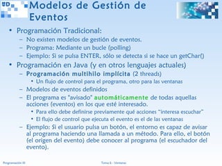 Programación III (Java) - 07 Eventos | PPT