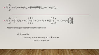 taller transformaciones lineales | PPT