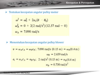 Kecepatan & Percepatan | PPTX