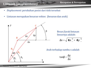 Kecepatan & Percepatan | PPTX