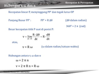 Kecepatan & Percepatan | PPTX