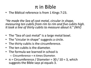 Pi in a bible | PPT