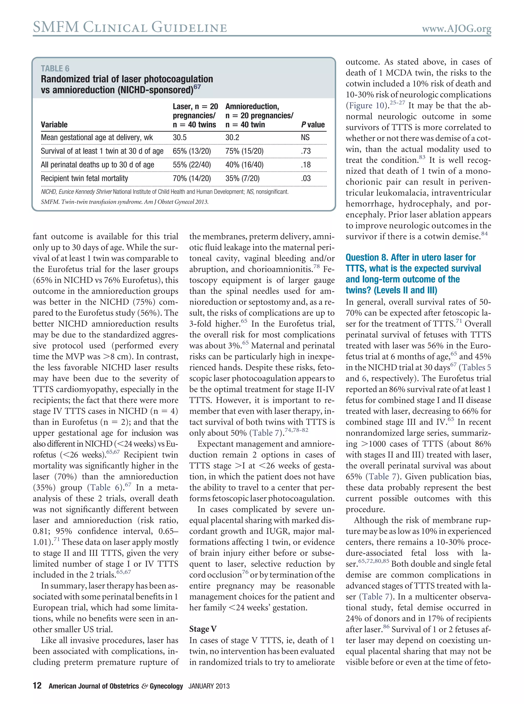 Twin-twin transfusion syndrome | PDF