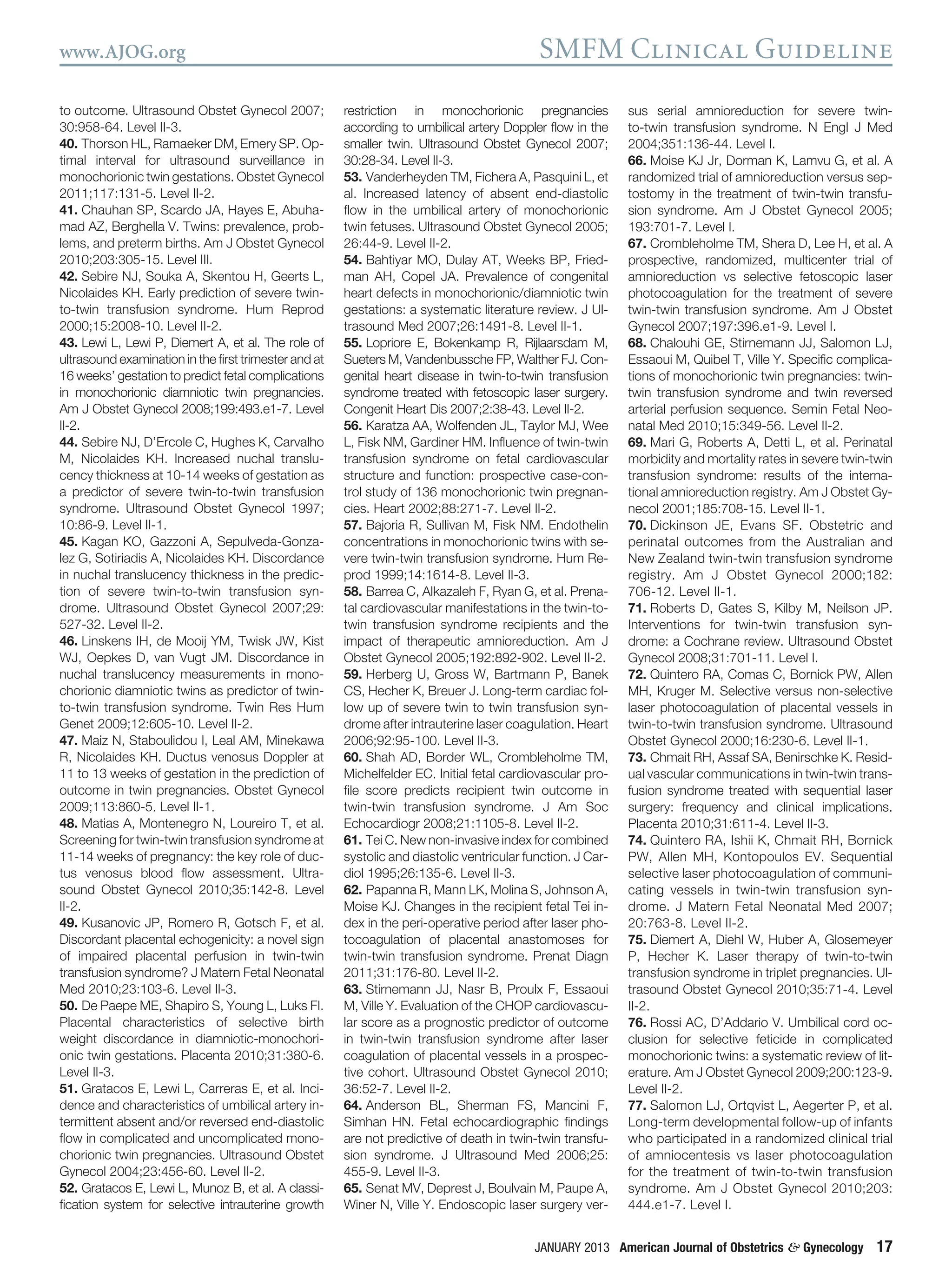 Twin-twin transfusion syndrome | PDF