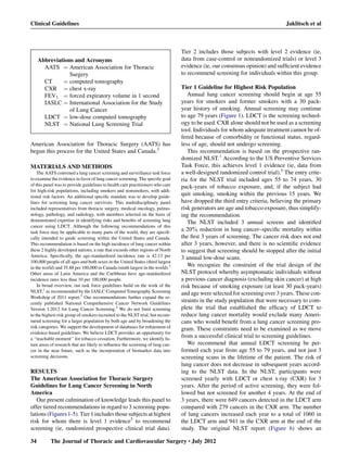 The American Association for Thoracic Surgery guidelines for lung ...