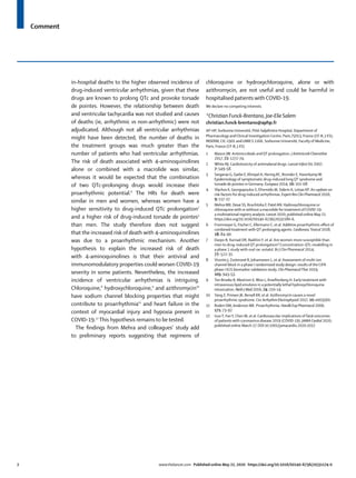Chloroquine or hydroxychloroquine for Covid-19: why might they be ...