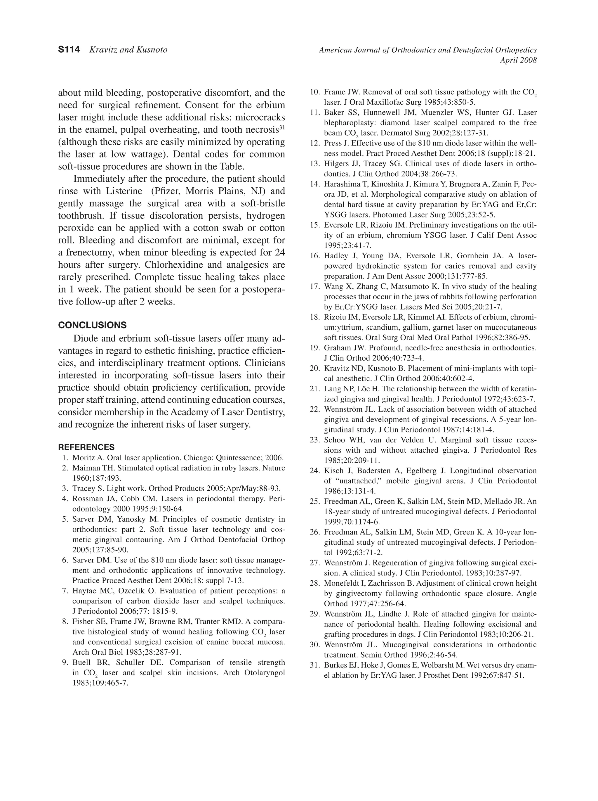 Review of Soft-tissue lasers in Orthodontics | PDF