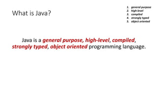 Pi j1.1 what-is-java | PPT